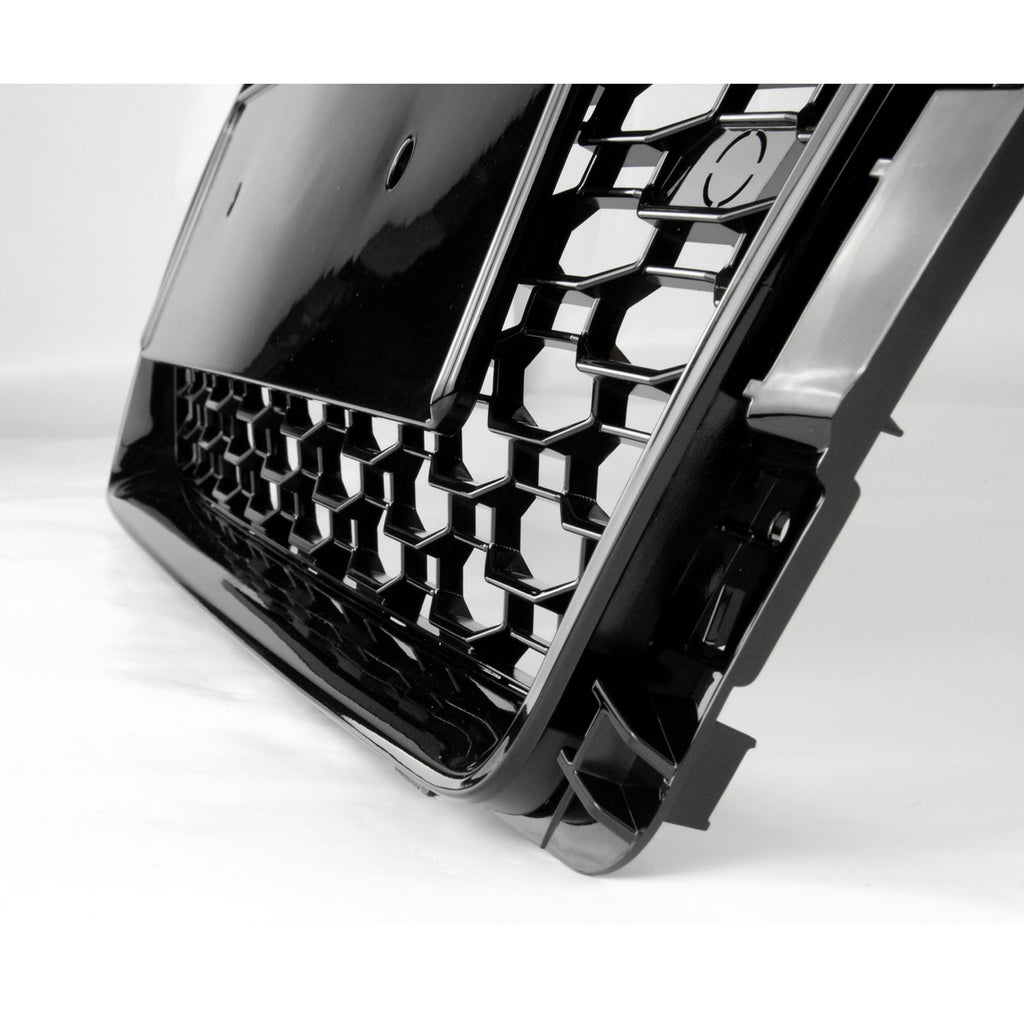 RS4 Style Honeycomb Gloss Black Front Grille for Audi A4 B9 2015-2019 ...