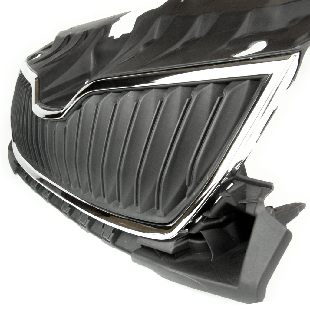 Front Bumper Grille Complete with Chrome Surround for Skoda Fabia mk3 ...