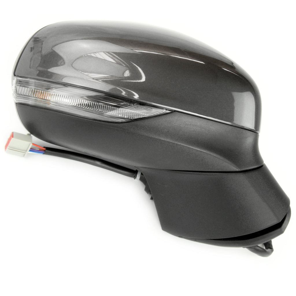 Magnetic Grey Ford Fiesta mk8 Complete Full Door Wing Mirror Right Dri ...