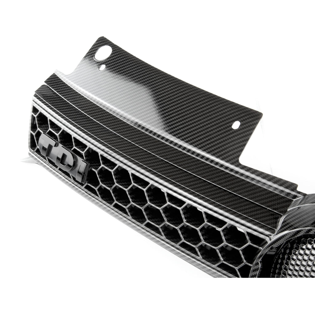 Carbon Fibre Effect TDI Honeycomb GTI Style Front Grille for VW Golf m ...