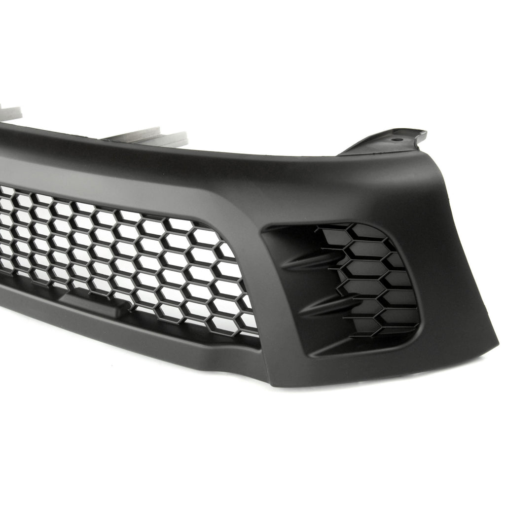 All Black Honeycomb Front Bumper Radiator Grille for Toyota Hilux 2016 ...