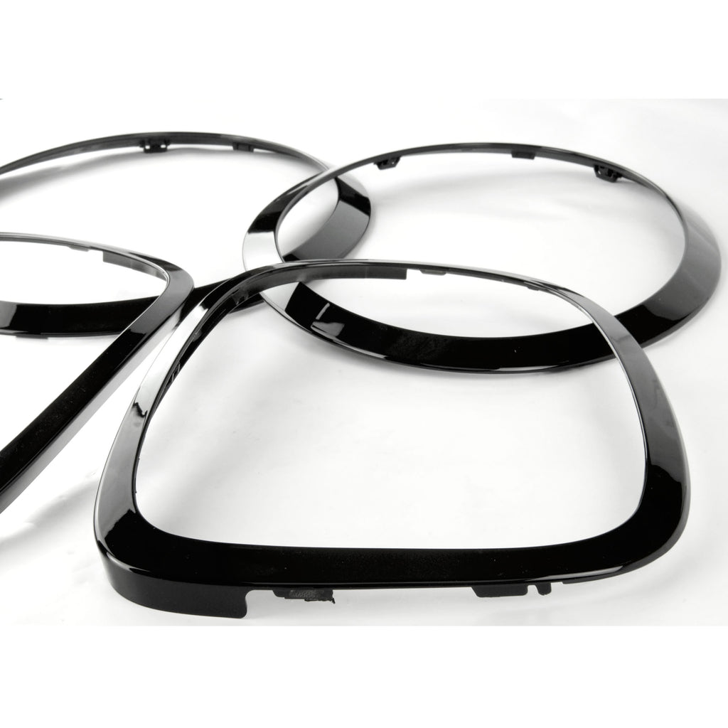 Gloss Black Front & Rear Light Surrounds Covers for Mini F55 F56 F57 ...