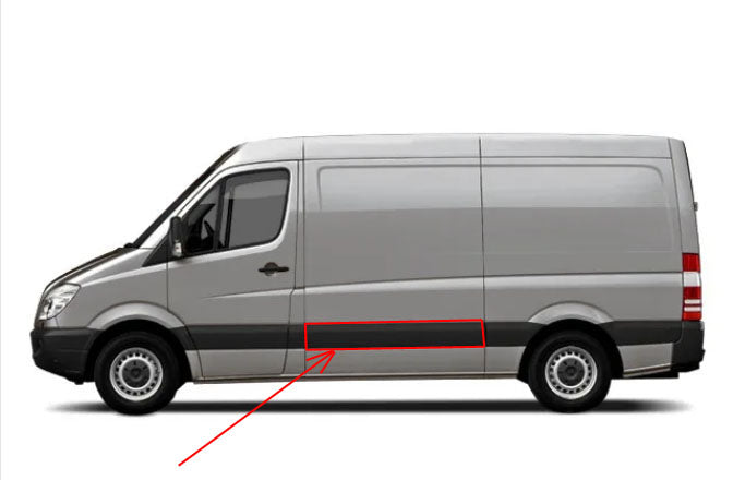 Mercedes Sprinter 2006 - 2018 Rear Sliding Door Panel Trim Left Passen ...
