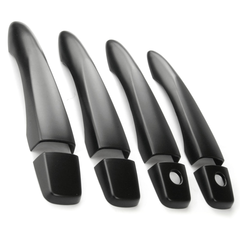 Matt Black Door Handle Styling Covers Caps Pair Left Right for Nissan ...