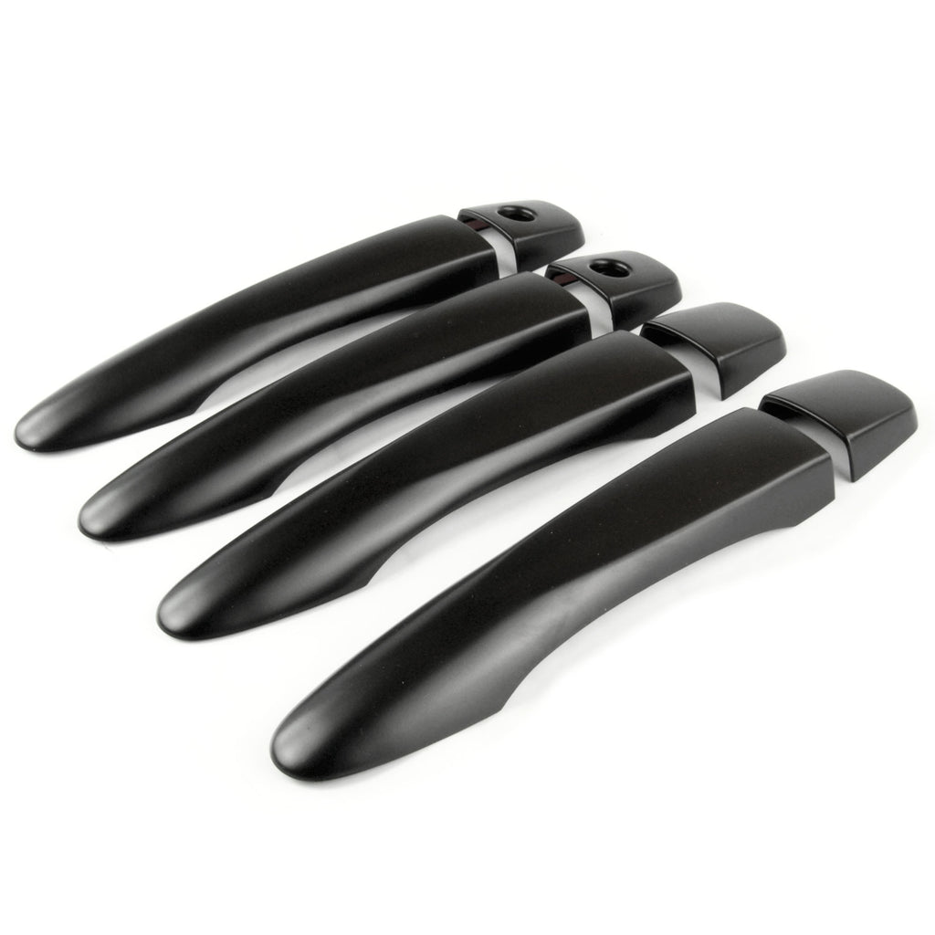 Matt Black Door Handle Styling Covers Caps Pair Left Right for Nissan ...