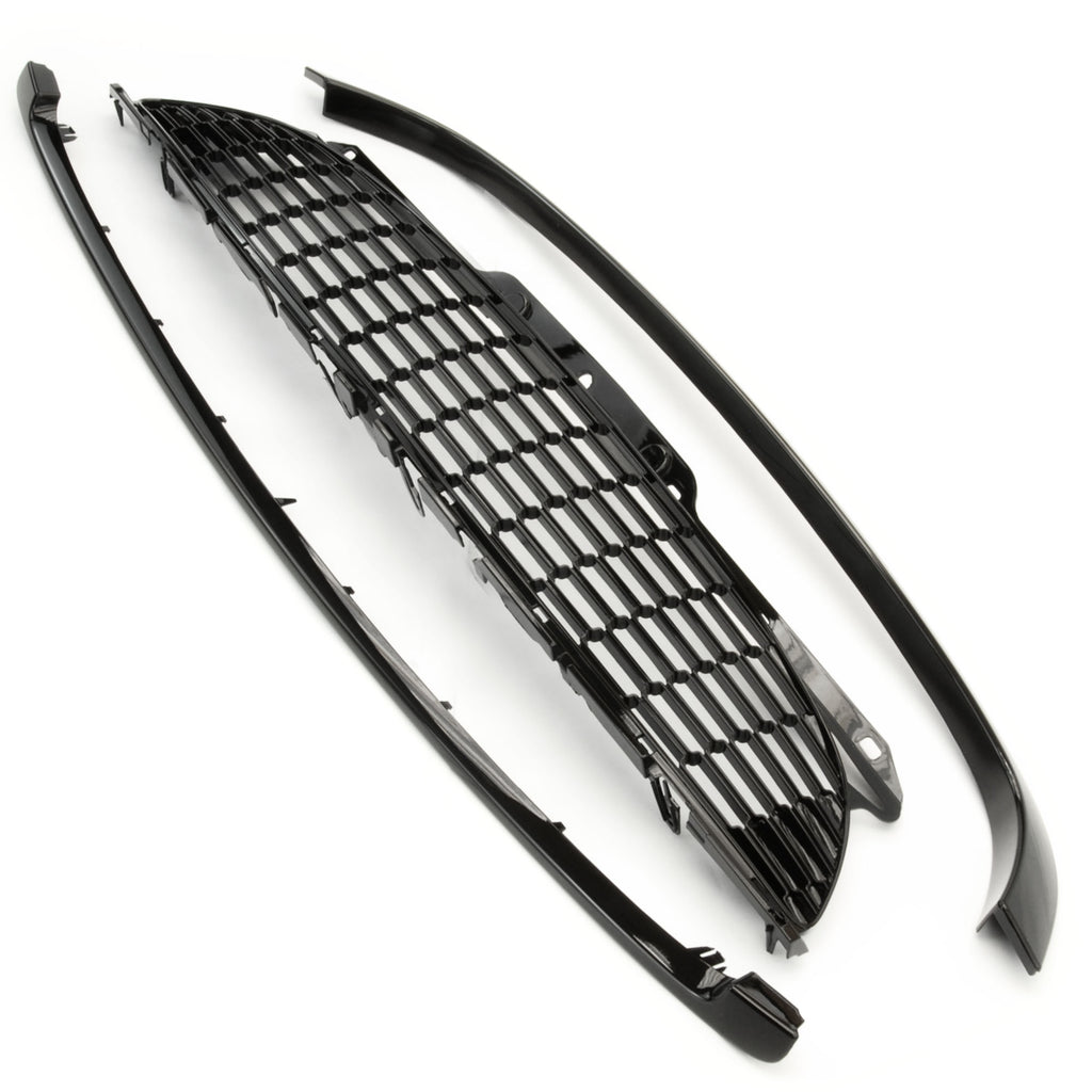 Gloss Black Front Bumper Grille & Surrounds for Mini Cooper S & JCW ...