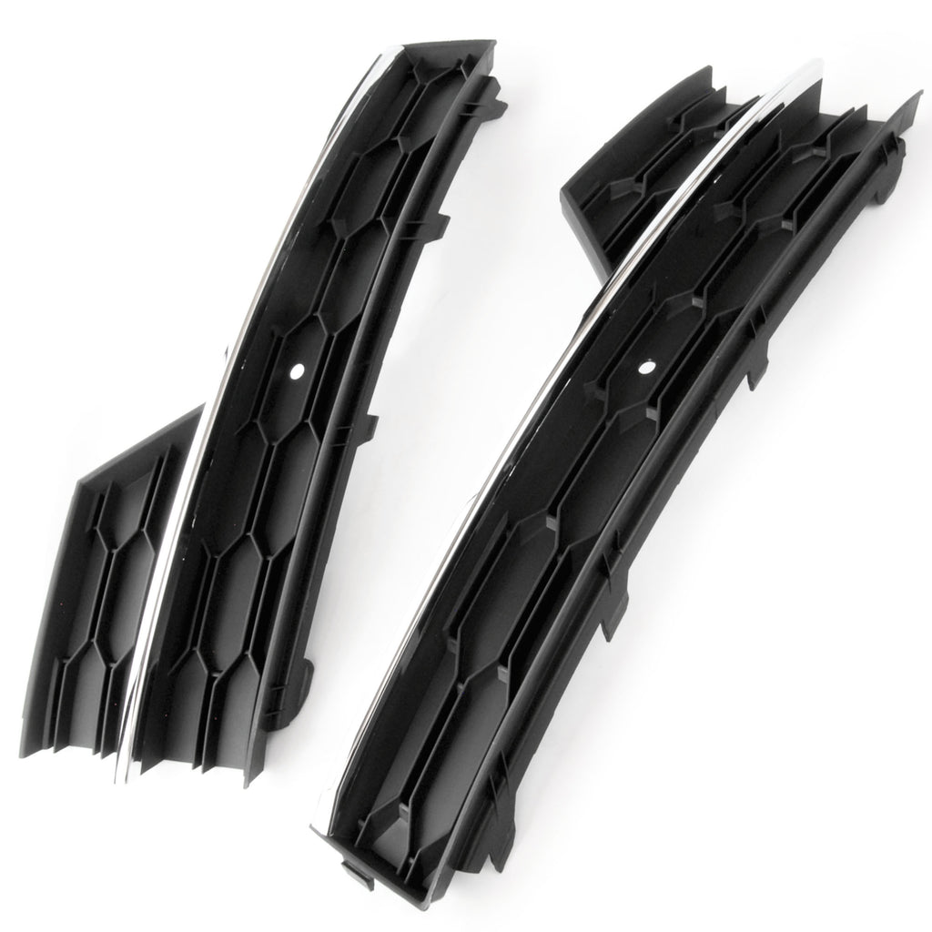 Skoda Octavia mk3 Facelift Front Bumper Fog Light Grilles Left Right ...