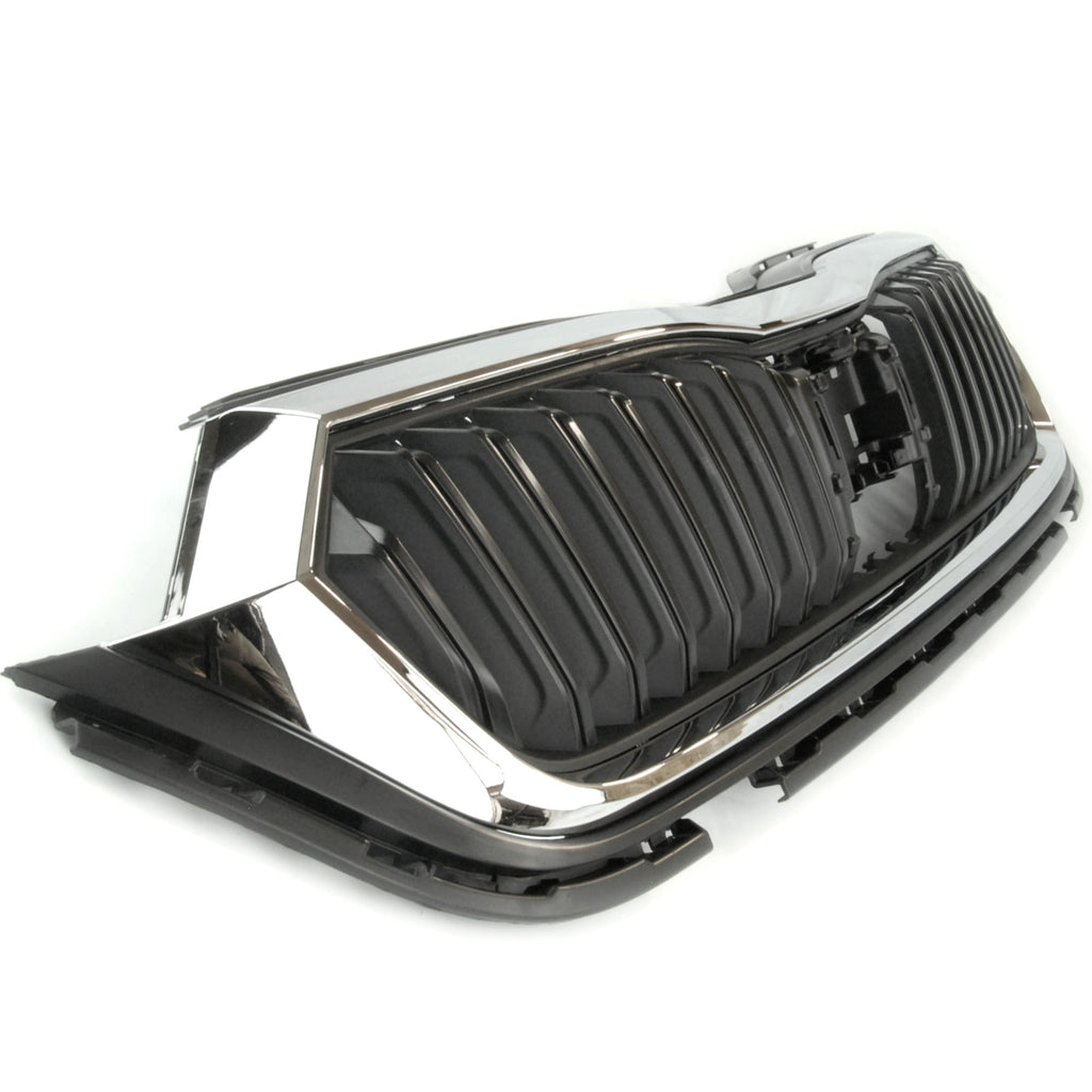 Front Bumper Grille Complete with Chrome Surround for Skoda Octavia mk ...