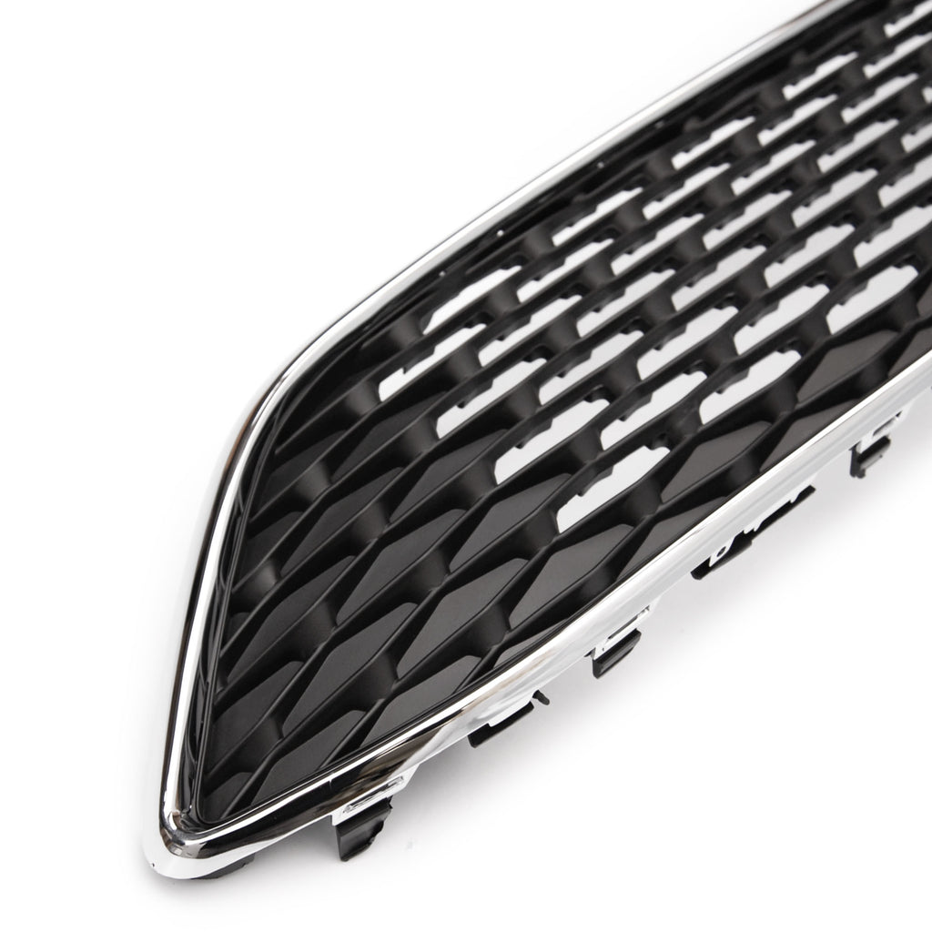 Ford Focus mk3 15-17 Front Bumper Upper Grille Matt Black Chrome ...