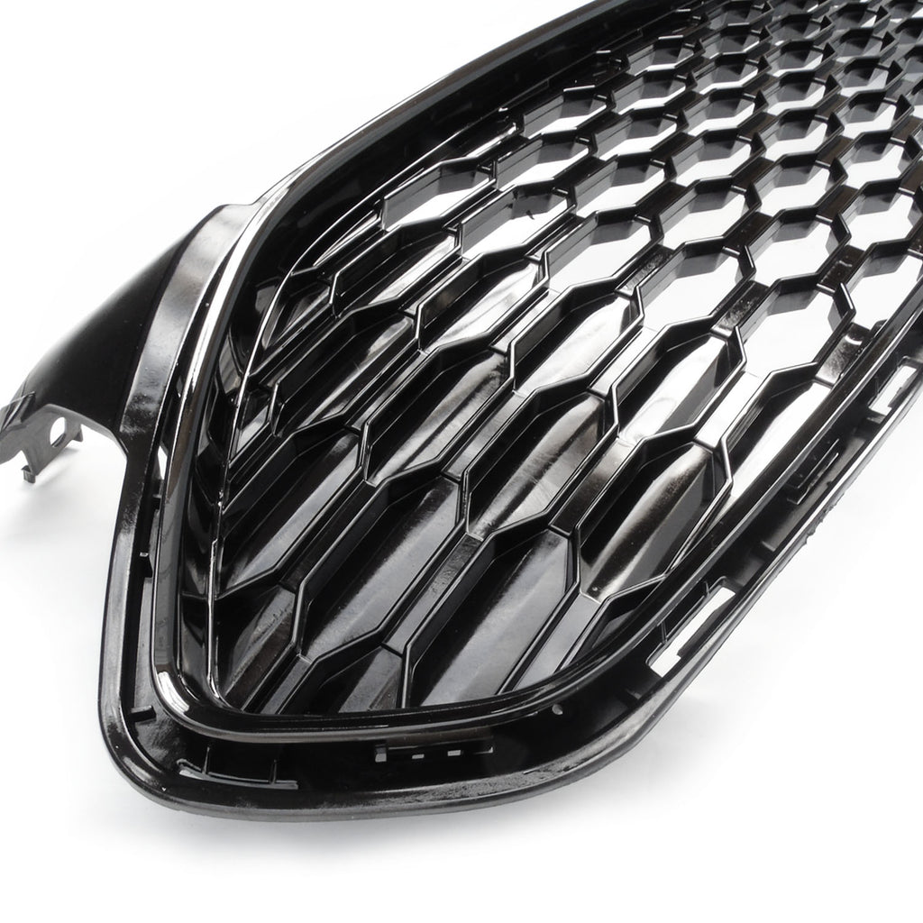 Ford Mondeo mk5 2014-2018 All Gloss Black Honeycomb Mesh Front Grille ...