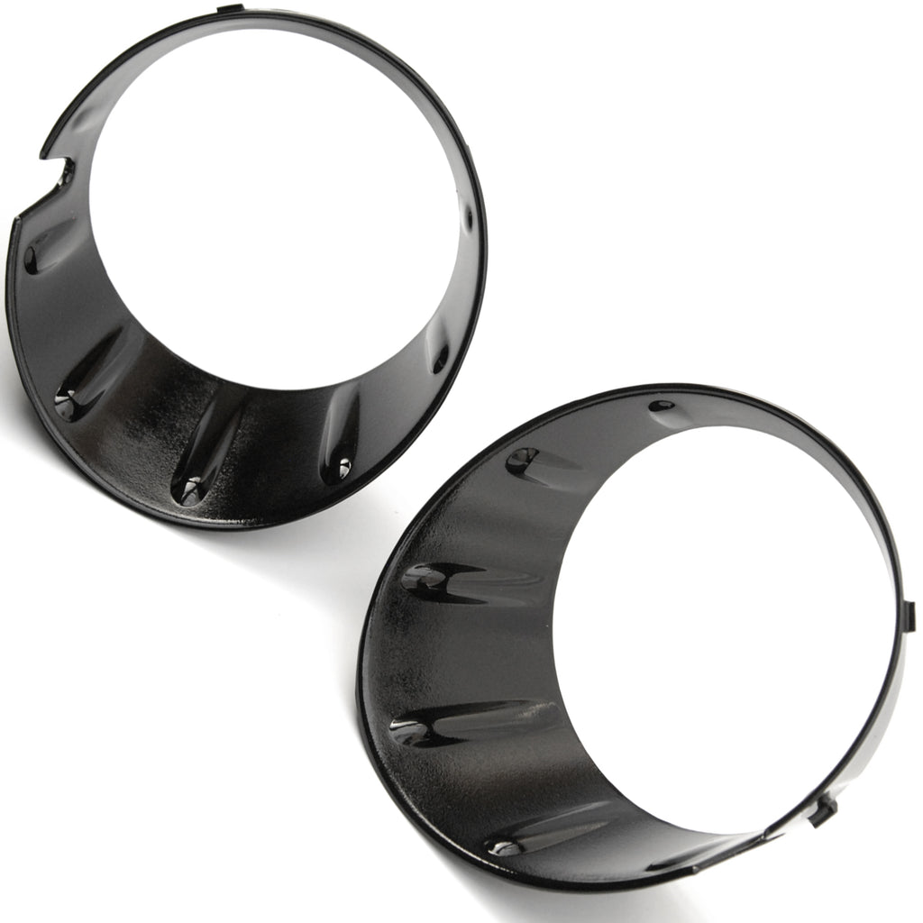 Gloss Black Front Bumper Fog Light Surrounds for Mini R55 R56 R57 R58 ...