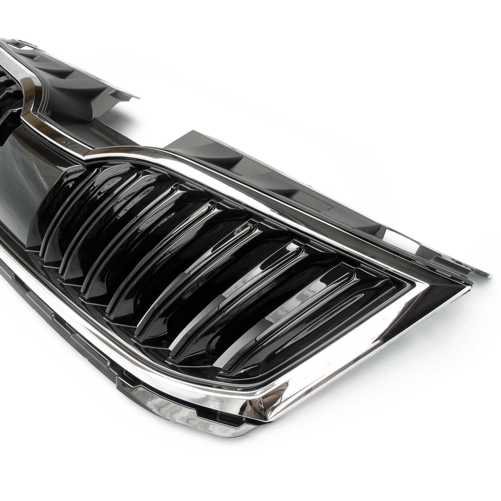 Skoda Octavia mk3 2017-19 Front Upper Radiator Grille with Chrome ...
