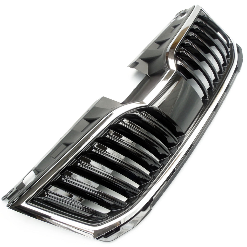 Skoda Octavia mk3 2017-19 Front Upper Radiator Grille with Chrome ...