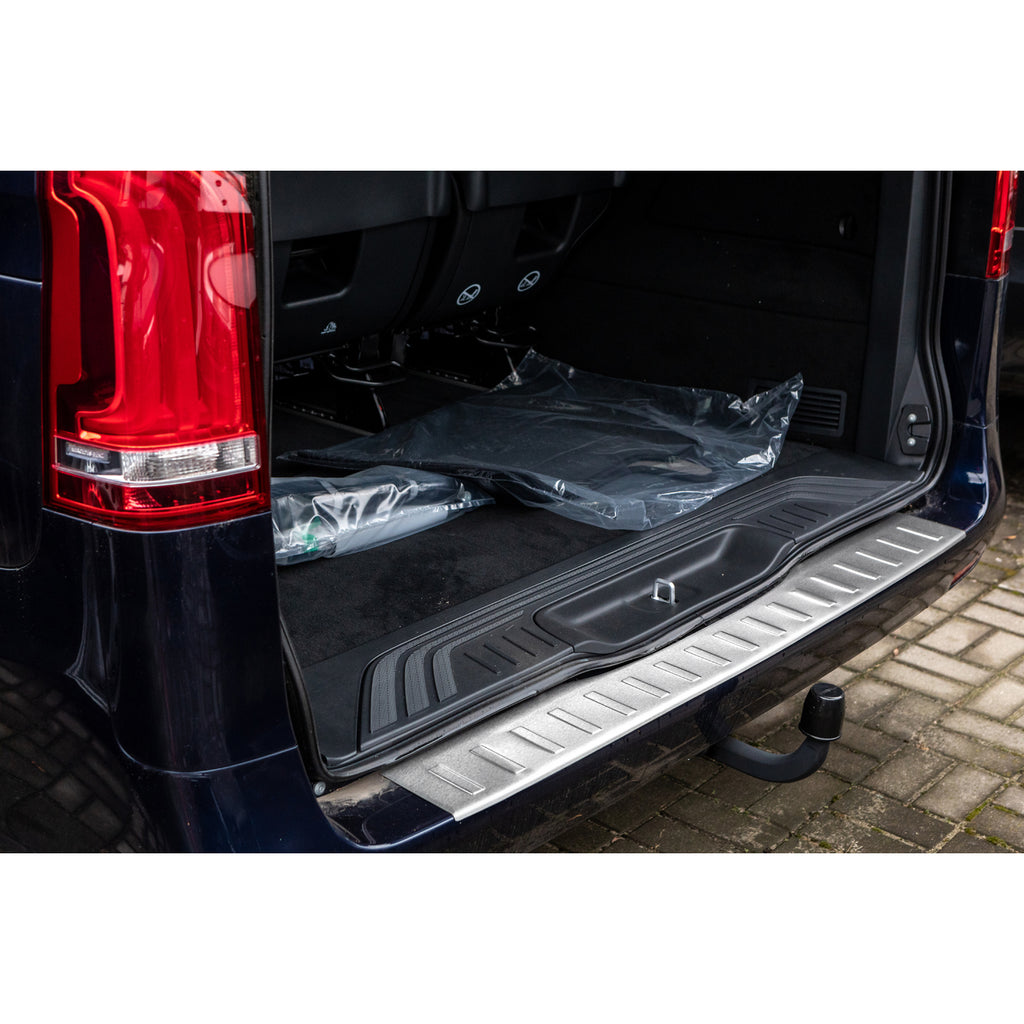 Mercedes Vito Van & V-Class Metal Rear Bumper Protector Scratch Guard ...