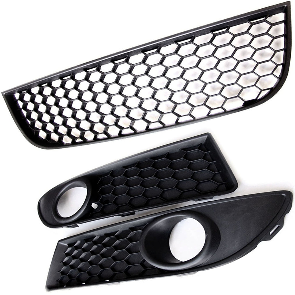 VW Polo GTI Honeycomb Full Set of Front Grilles 2005-2009 9n3 ...