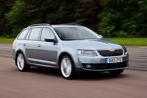 Skoda Octavia 2013-2017 Front Radiator Grille Surrounds Gloss Black ...