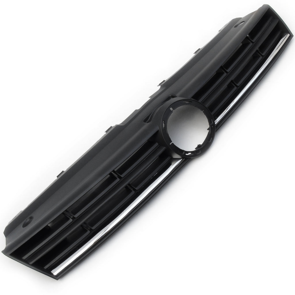 VW Polo 2014-2017 Front Upper Bumper Radiator Grille Black & Chrome ...